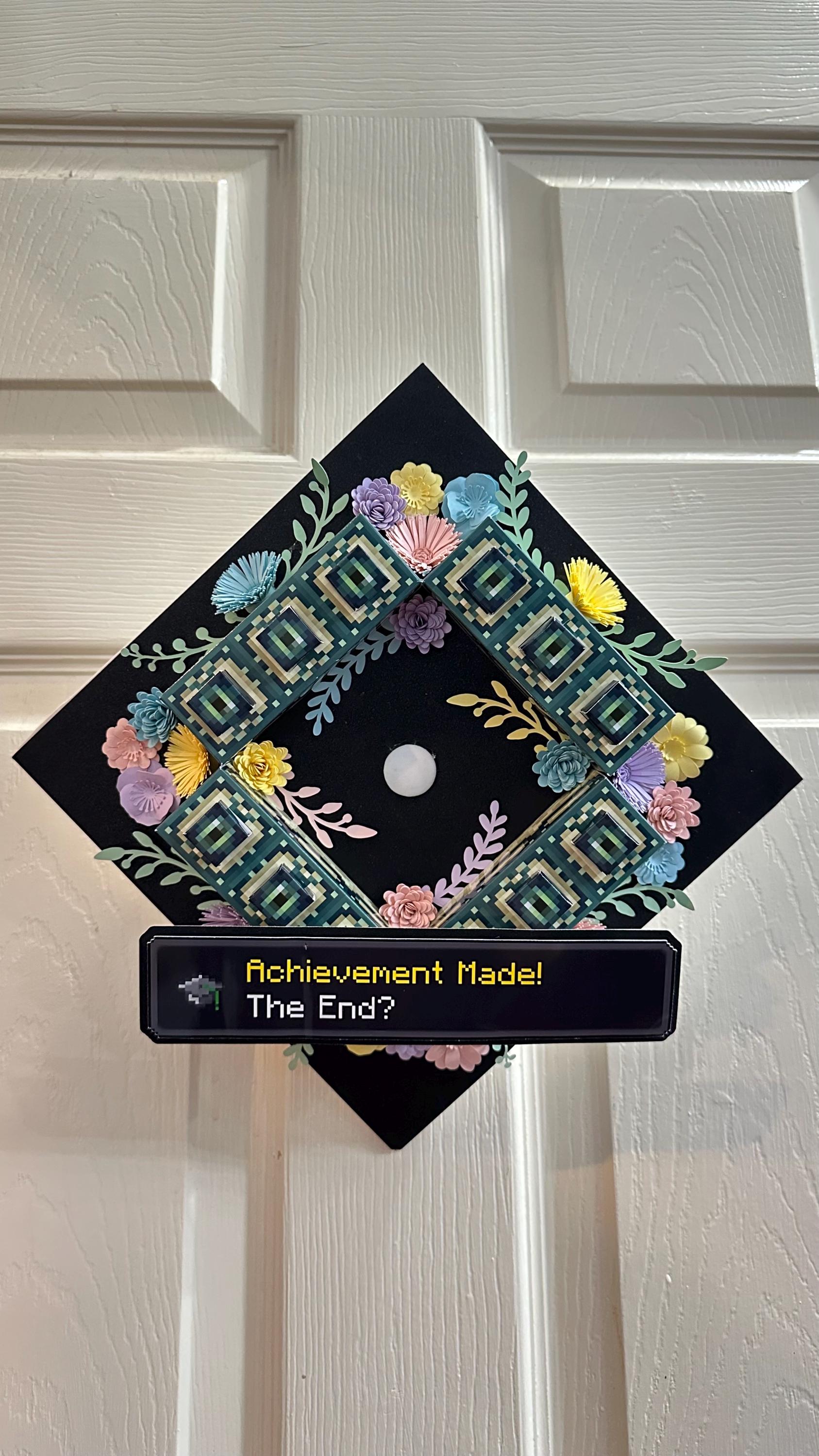 Achievement Made! the End? Grad Cap Topper, Ender Portal Graduation - Etsy