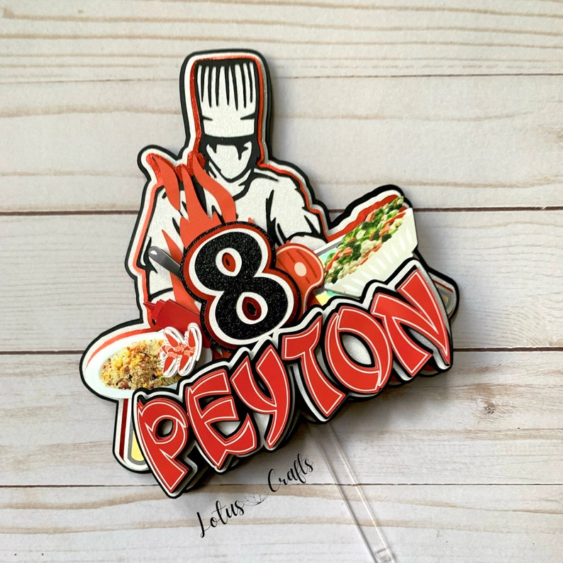 Hibachi Cake Topper - Etsy