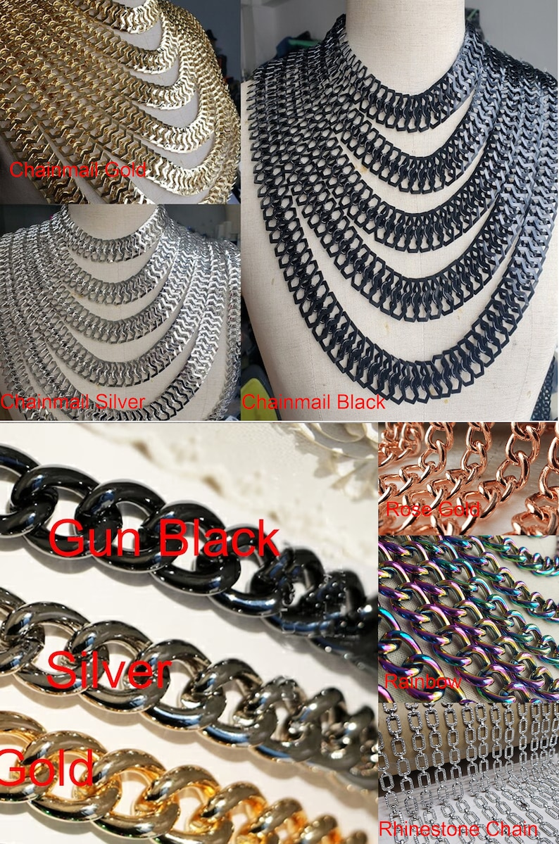 Gold Chainmail Chest Harness: Rave Burning Man Costume - Etsy