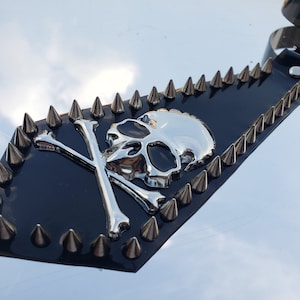 Skull Punk Tie, Cosplay Student Necktie, PVC Gothic Rock Heavy Metal ...