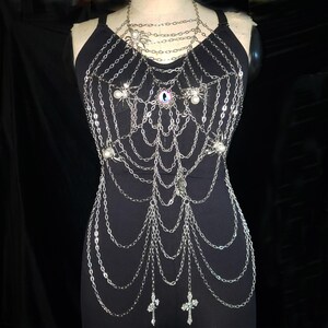 Halloween Costumes,spiderweb Body Chain,burning Man Festival Rave ...