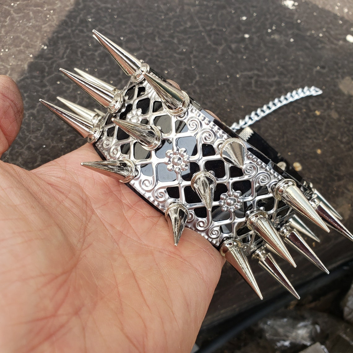 Handmade Jewelry Studded Spike Bracelet Gothic Cuff - Etsy