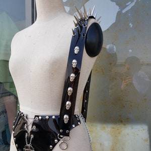 Spike Studded Purse Strap,cross Body Purse Strap,rock Guitar Strap,punk ...