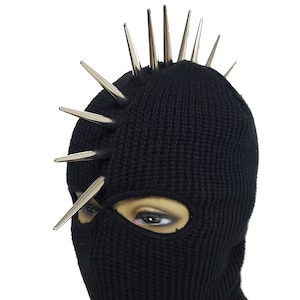 Spiked Mohawk Ski Mask Balaclava Beanie Knitted Masks for Men or Women ...