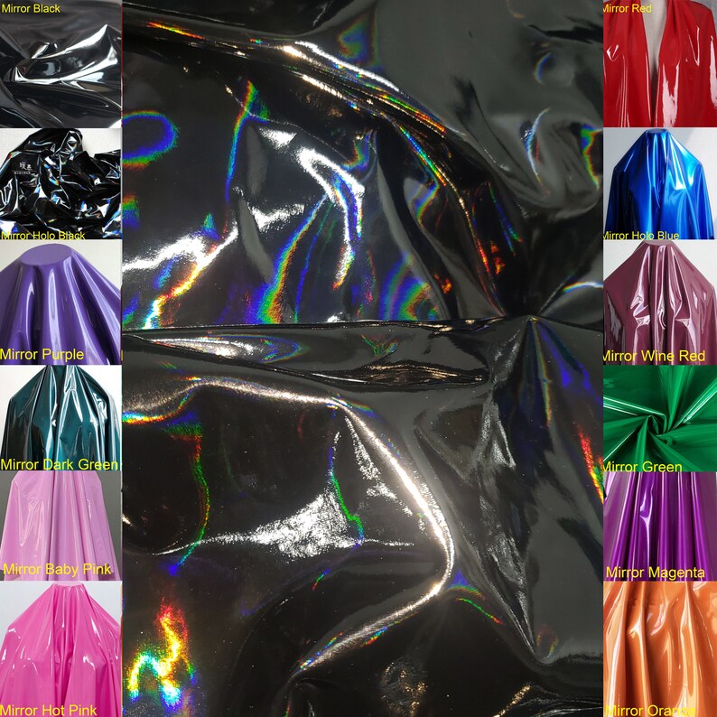 Holographic Black Gloss Stretch PVC Vinyliridescent Rainbow 4 - Etsy