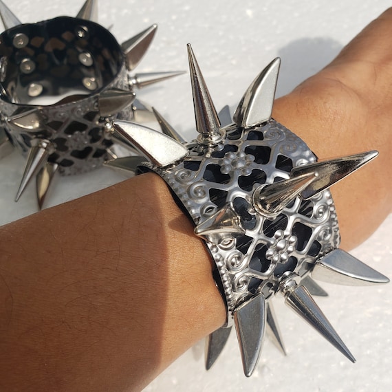 Handmade Jewelry Studded Spike Bracelet Gothic Cuff | Etsy