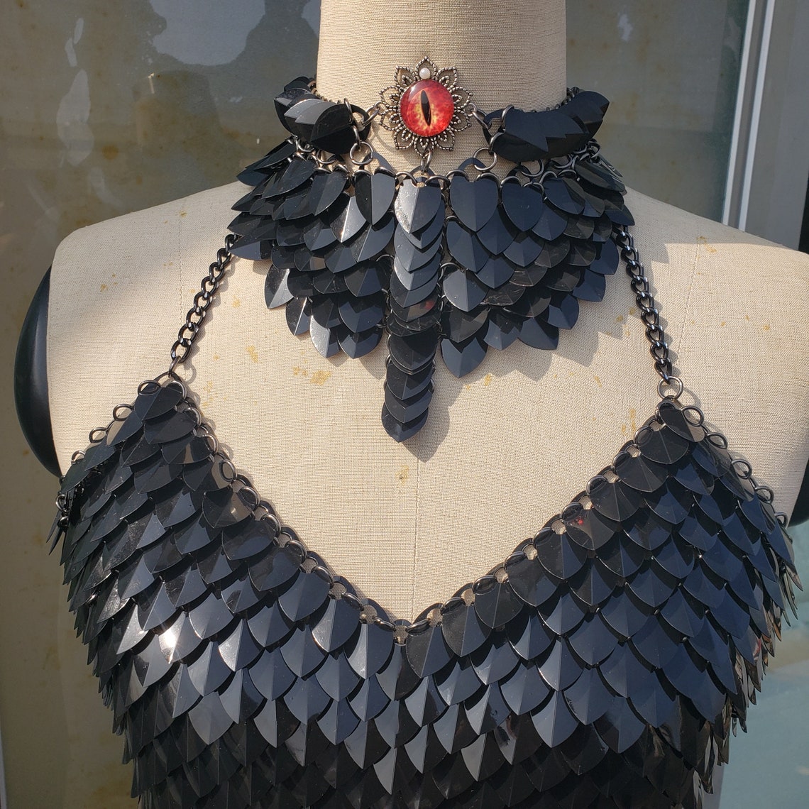 Dragon Scalemail Halter Top Chainmail Top Chainmaille - Etsy Australia