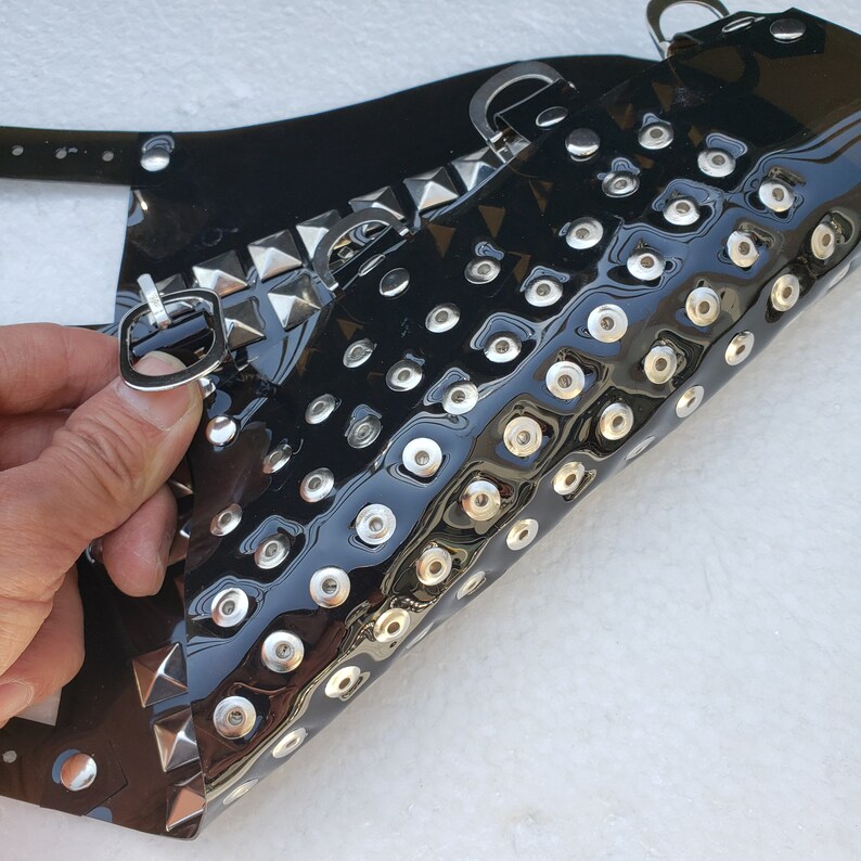 Unisex Studded PVC Arm Gauntletspyramid Studs Bracelet Cuff | Etsy