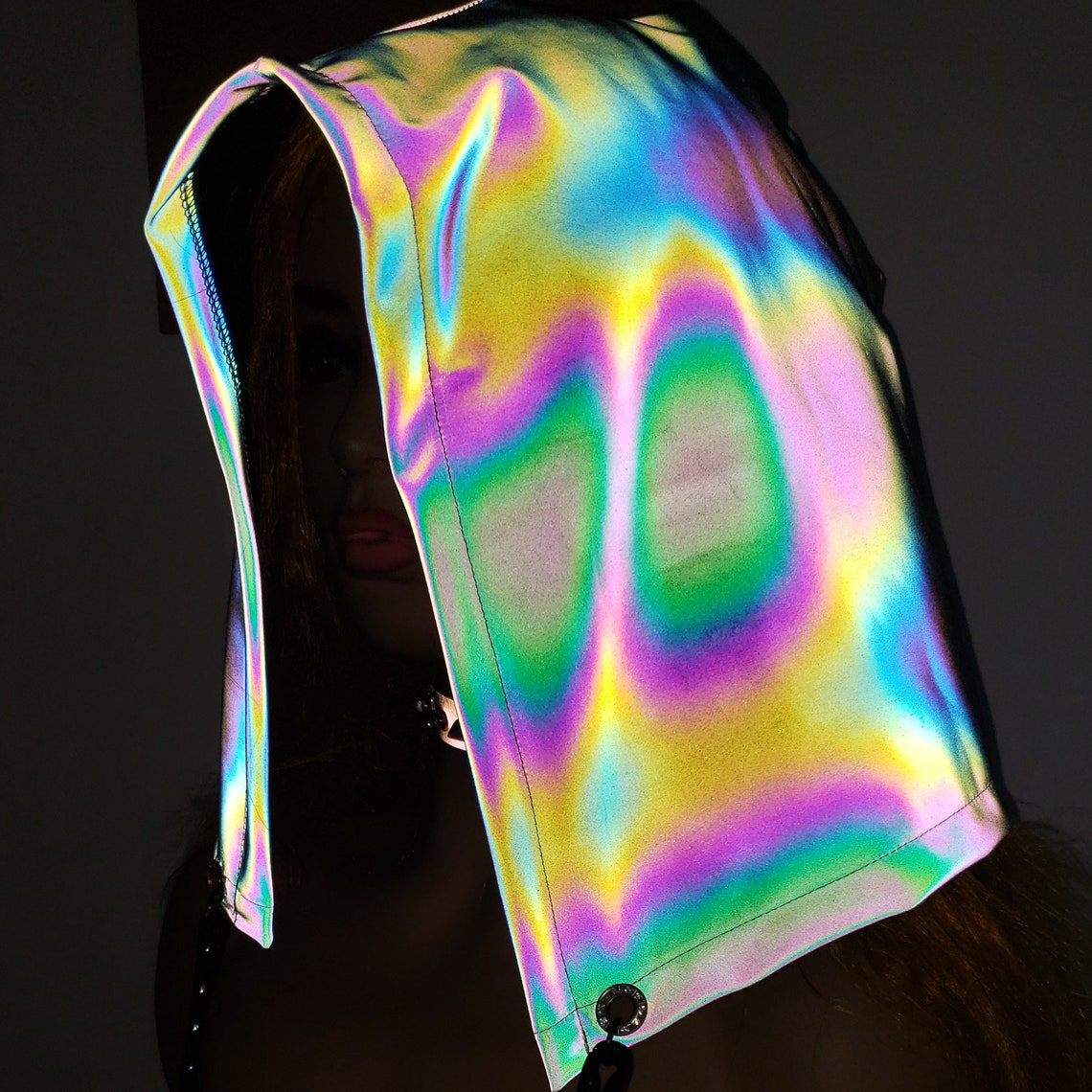 Rainbow Reflective Fringe Body Harness Setsfetish Harness - Etsy