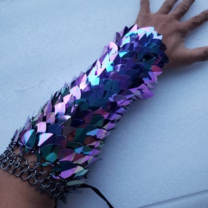 Iridescent Scalemail Chainmail Cape Shoulder Scalemaille Scale Mail ...