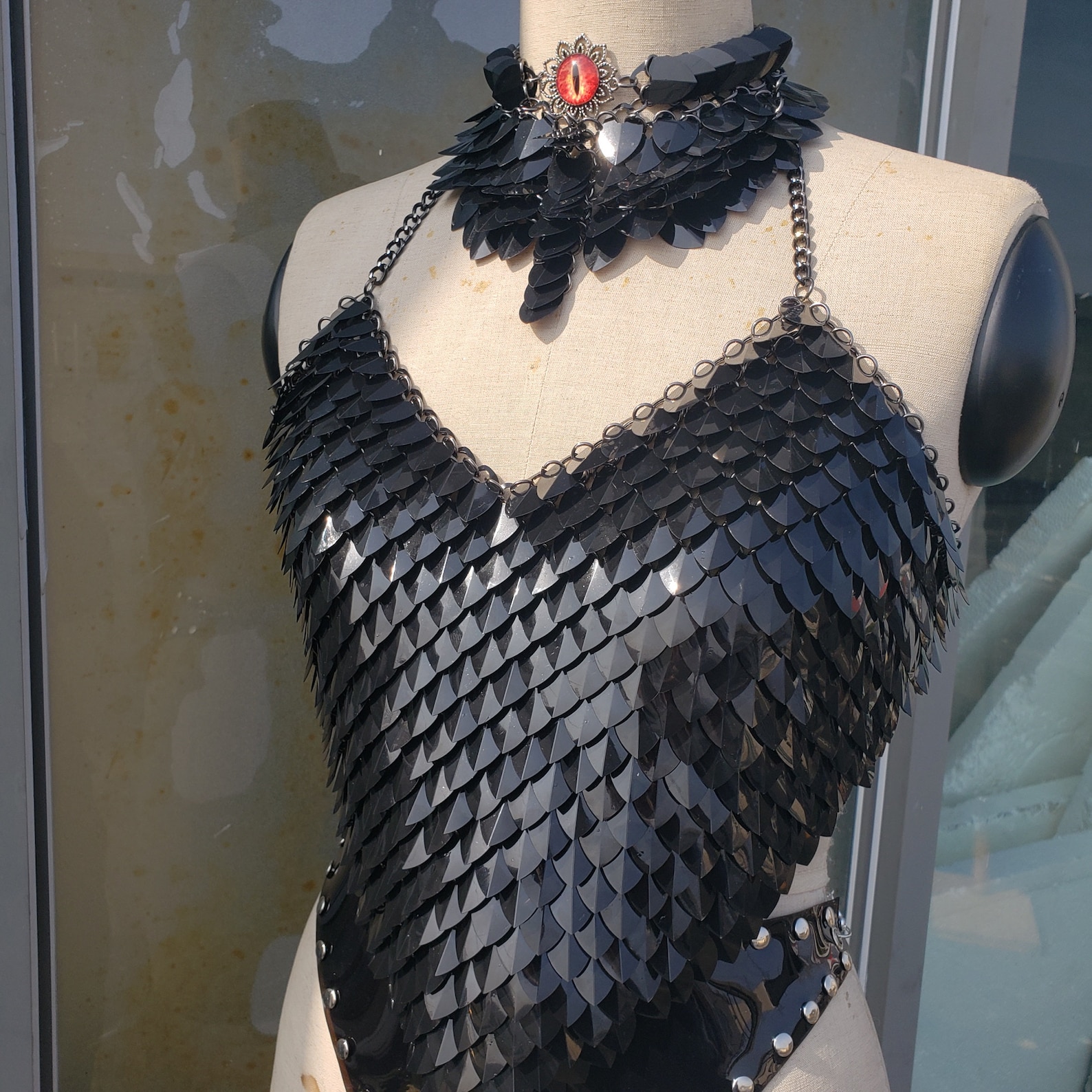 Dragon Scalemail Halter Top Chainmail Top Chainmaille - Etsy