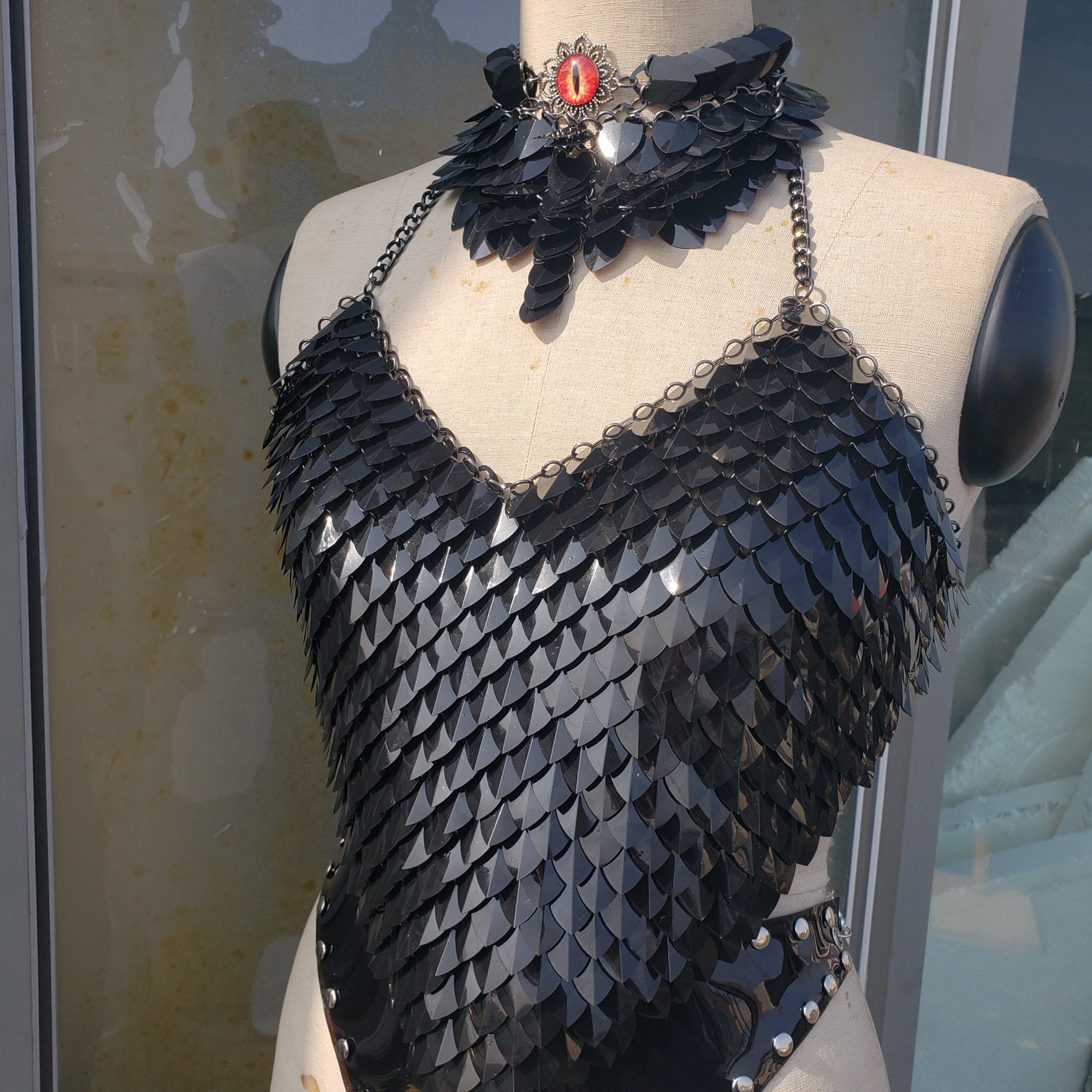 Dragon Scalemail Halter Top Chainmail Top Chainmaille - Etsy Australia