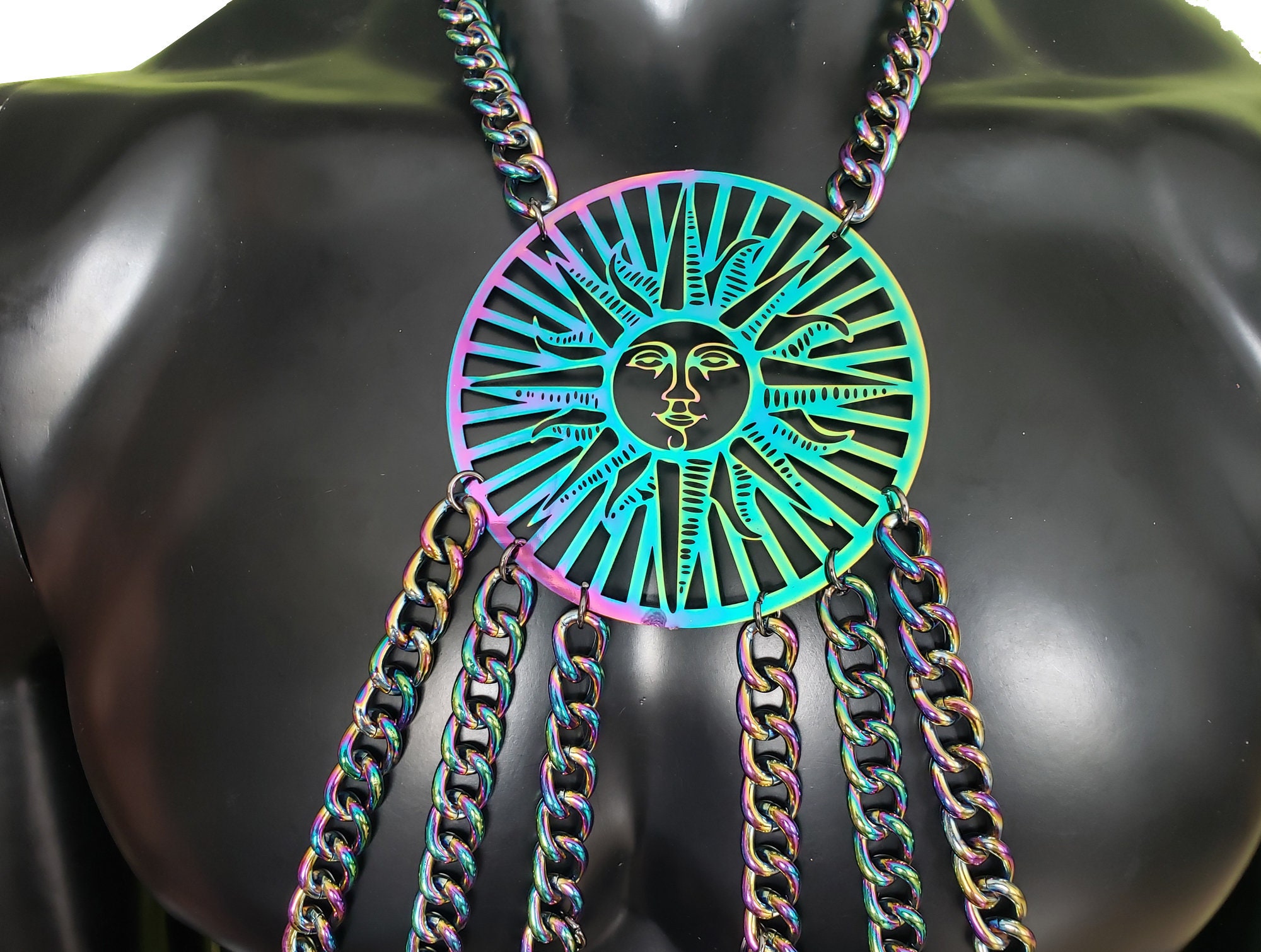 Rainbow Body Chain Men Chest Harness LGBTQ Pride Outfitrave - Etsy
