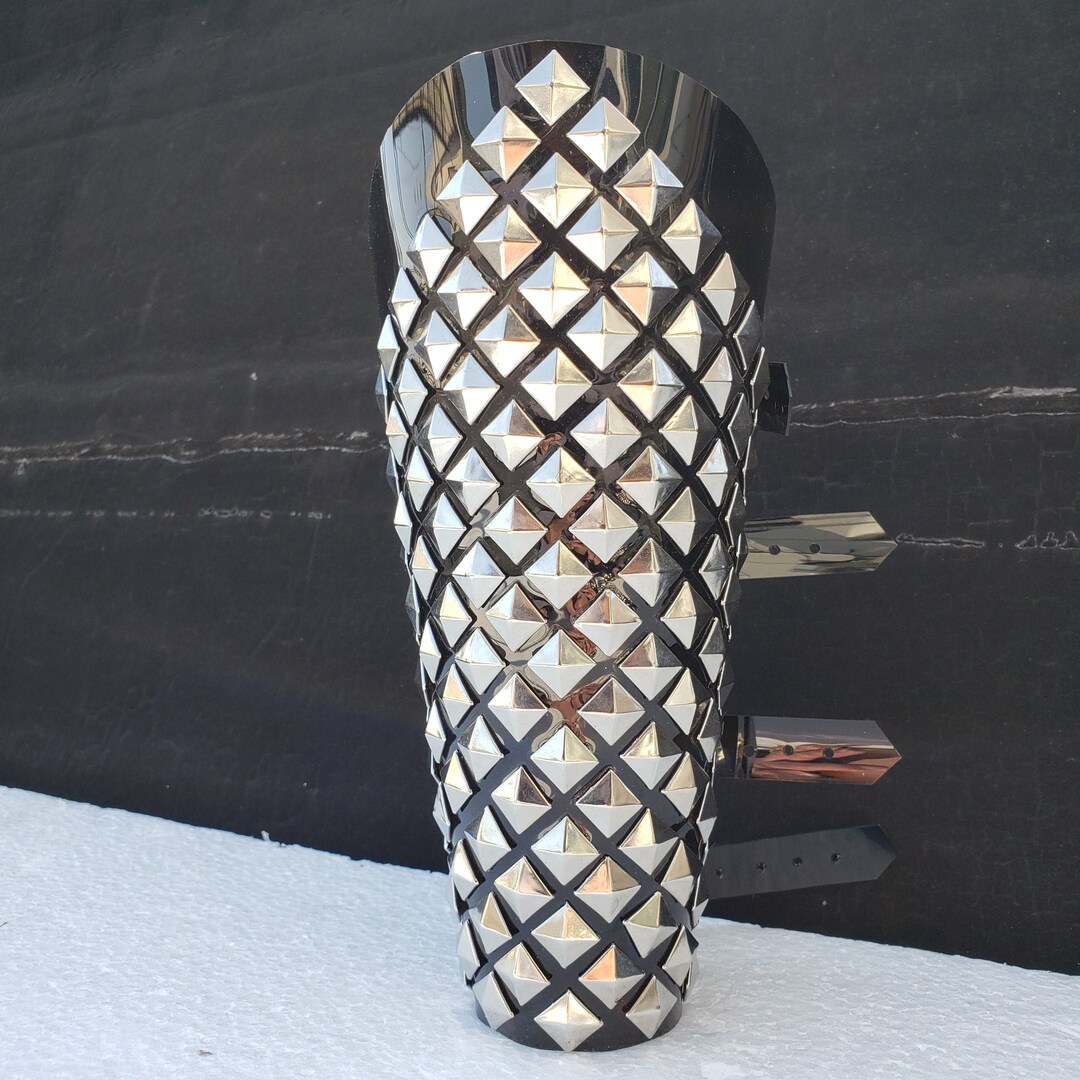 Unisex Studded PVC Arm Gauntletspyramid Studs Bracelet Cuff - Etsy