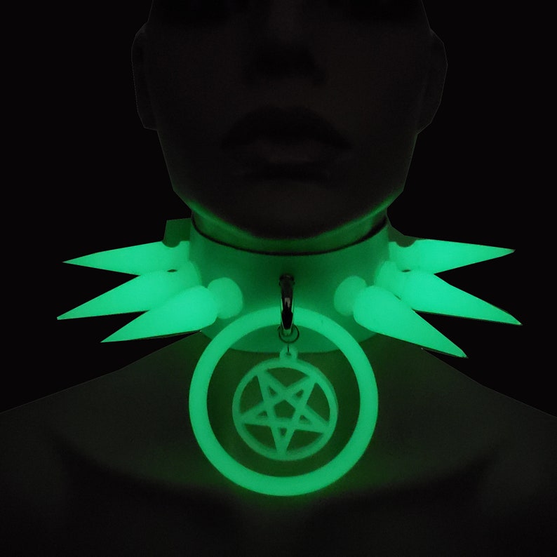 Handmade Extreme Spike Red PVC Choker Collar gothic Punk - Etsy