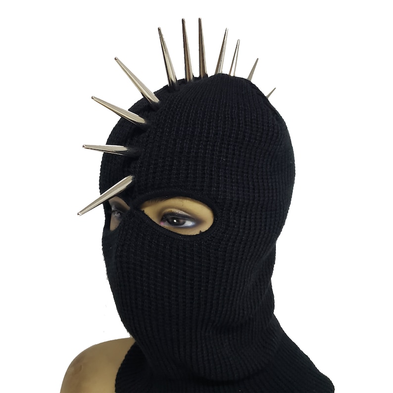 Skull Spiked Crochet Ski Mask Balaclava Beanie Knitting Masks - Etsy