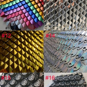 Holographic Rainbow Alloy Scalemail Choker Collar ,dragon Scale ...