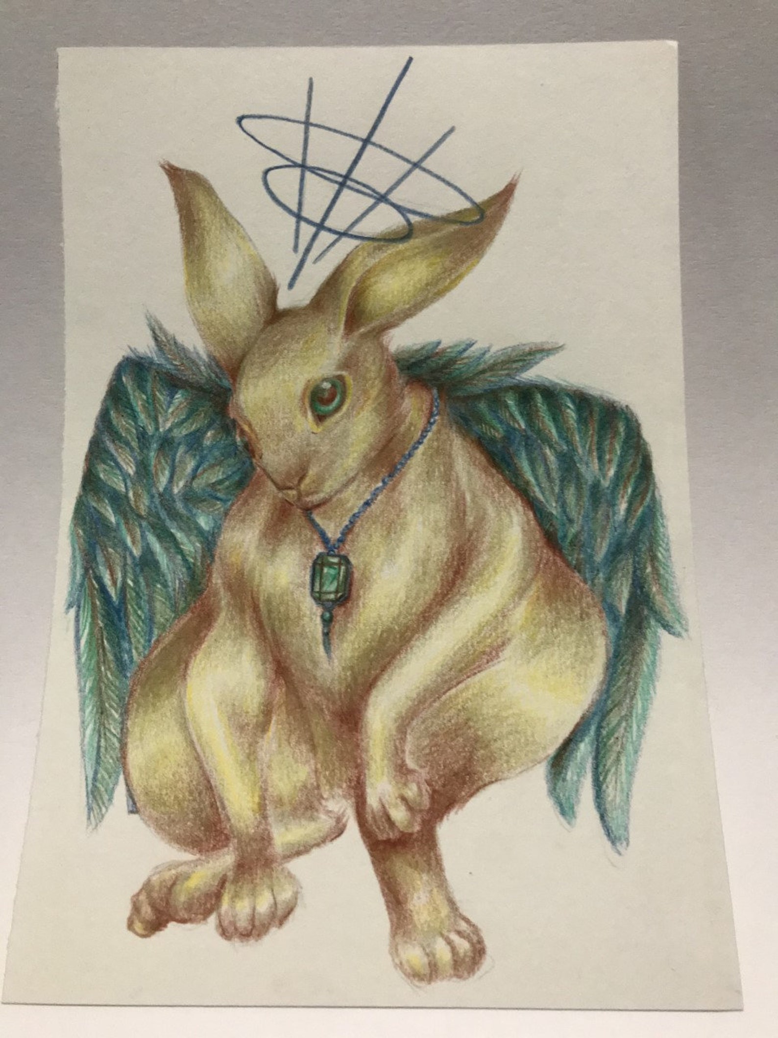 Angel Hare Original Illustration | Etsy