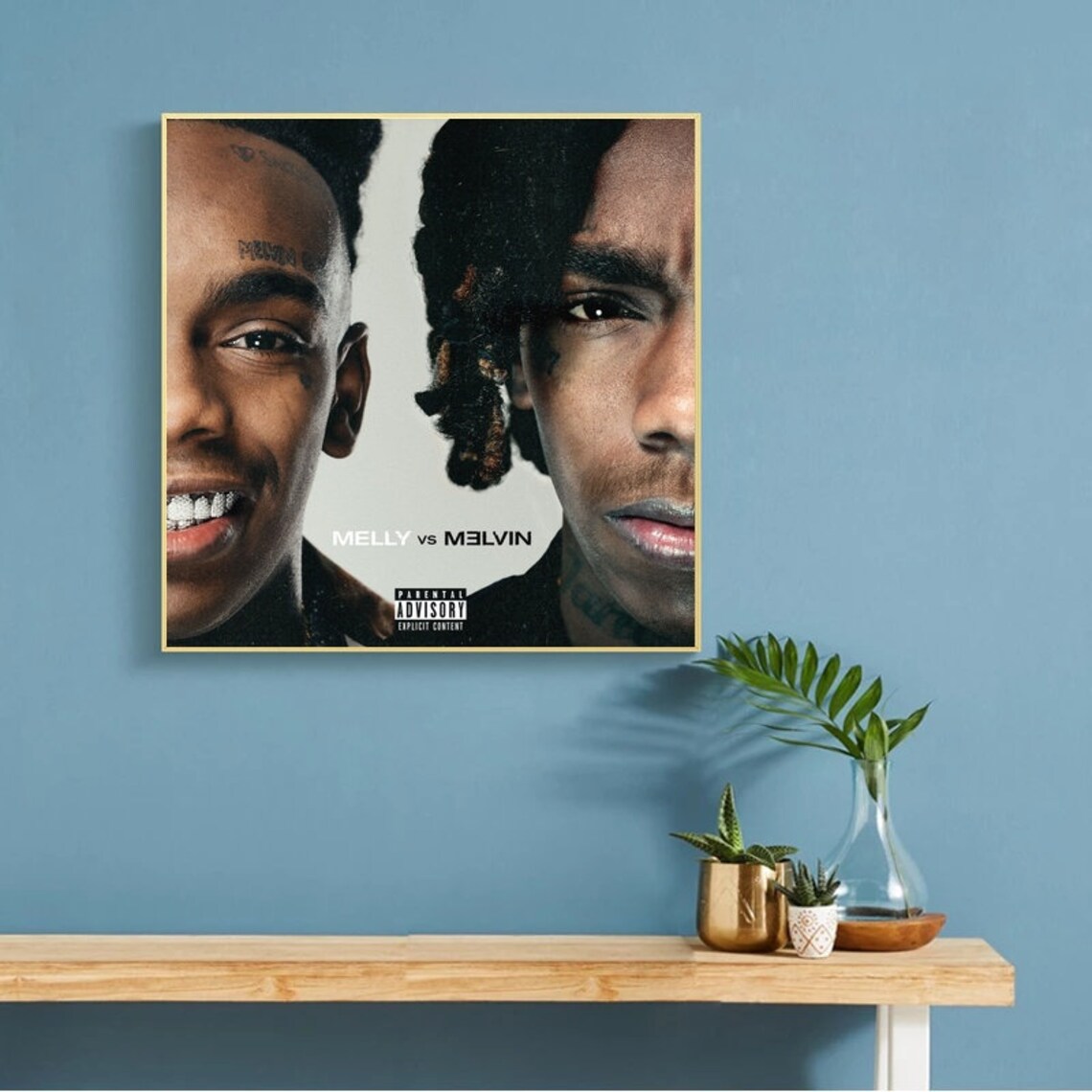 YNW Melly Melly vs. Melvin music album Painting poster art | Etsy