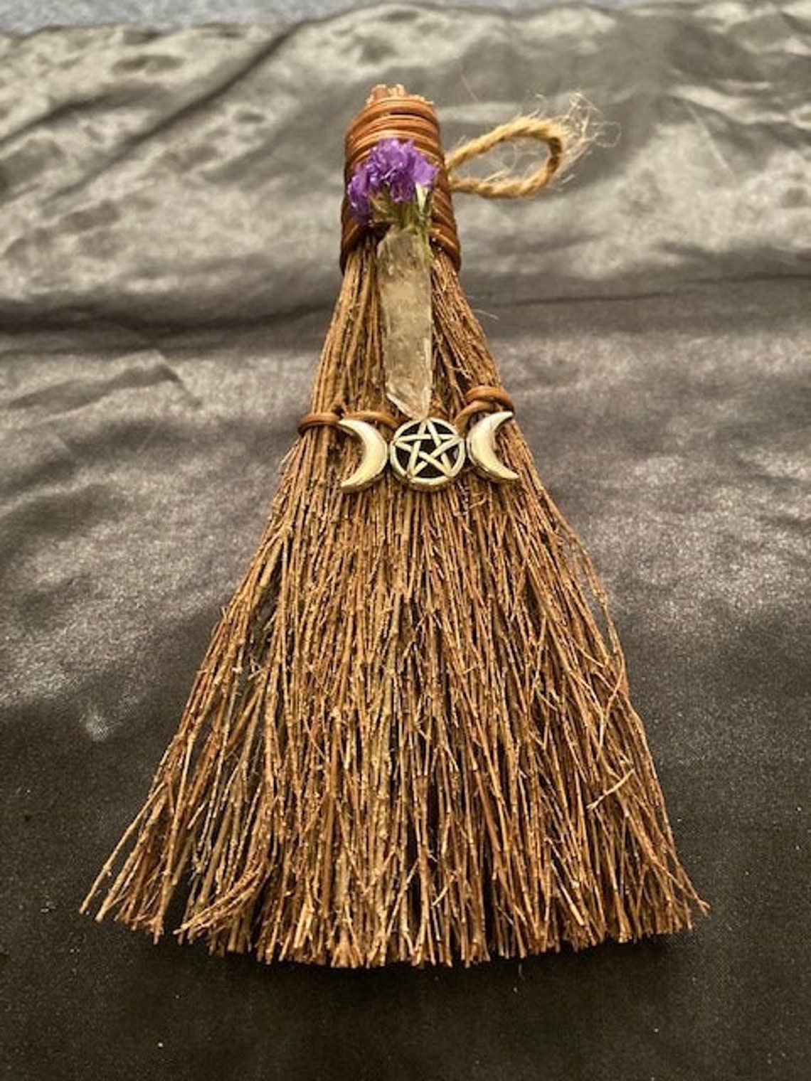 Hanging Triple Moon Goddess Witchcraft Broom Cinnamon Scented | Etsy