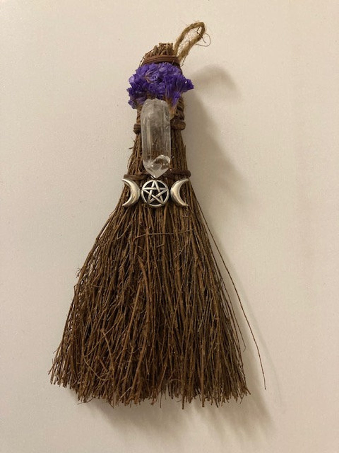 Hanging Triple Moon Goddess Witchcraft Broom Cinnamon Scented | Etsy