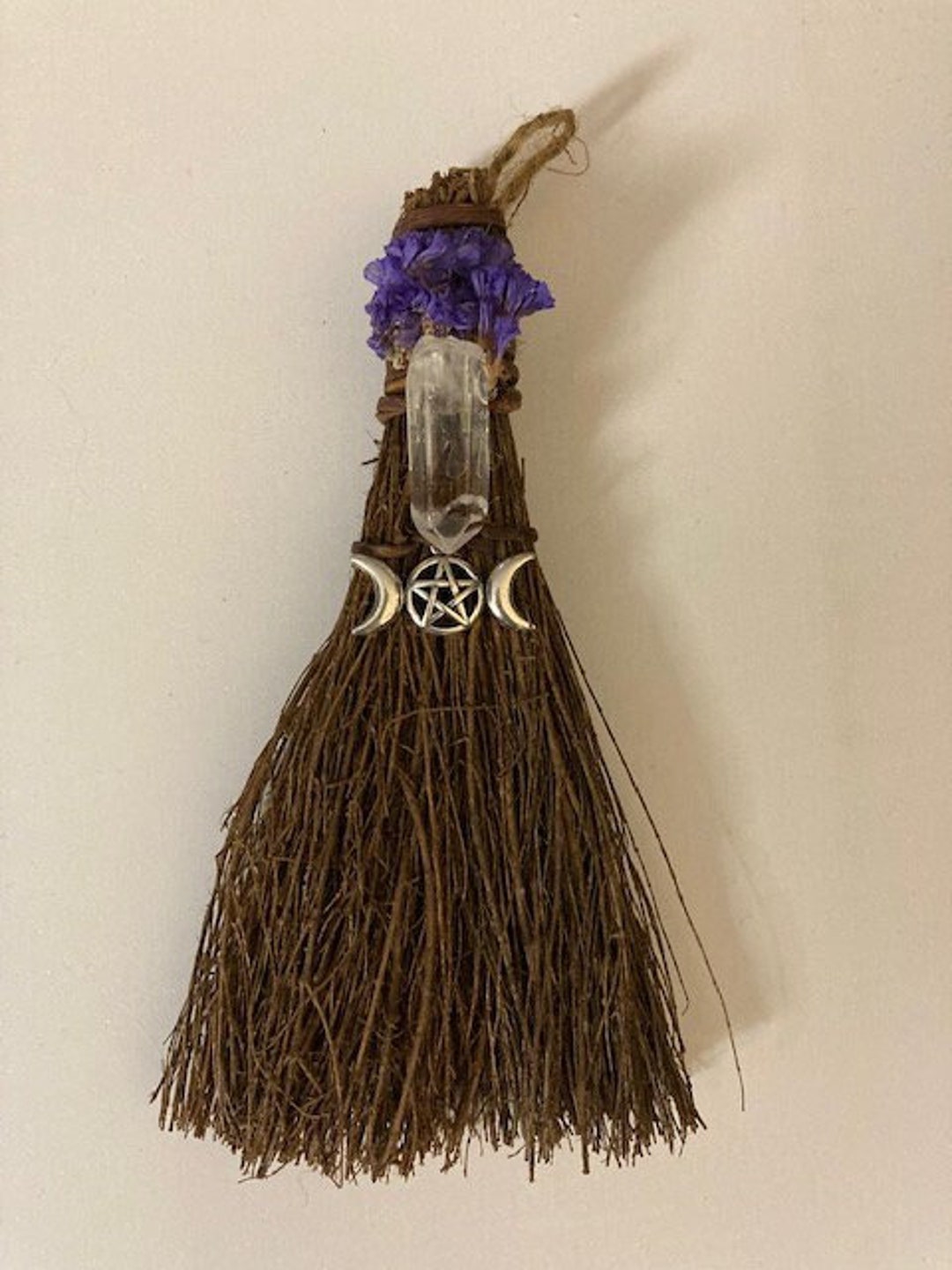 Hanging Triple Moon Goddess Witchcraft Broom Cinnamon Scented - Etsy