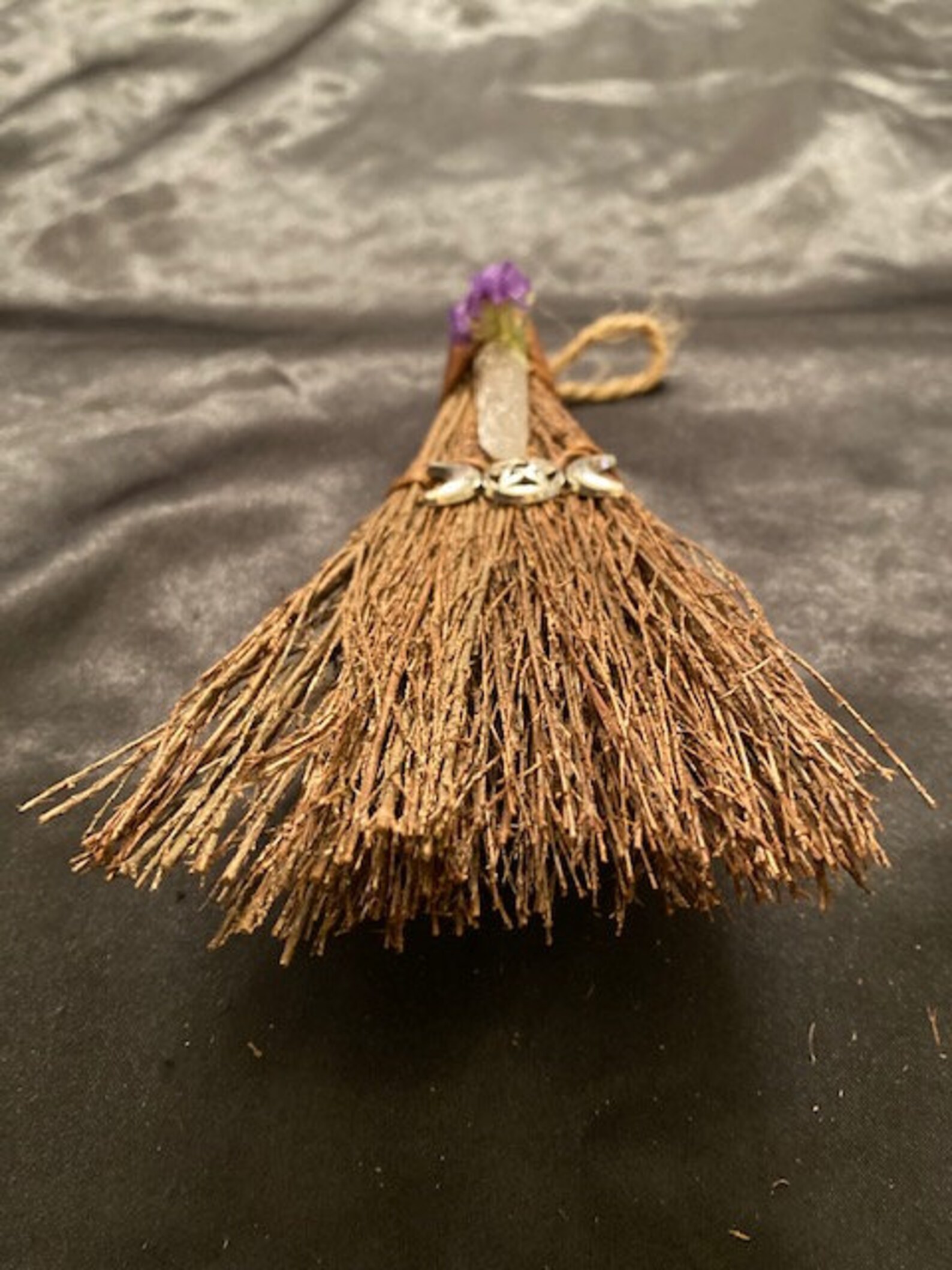 Hanging Triple Moon Goddess Witchcraft Broom Cinnamon Scented | Etsy
