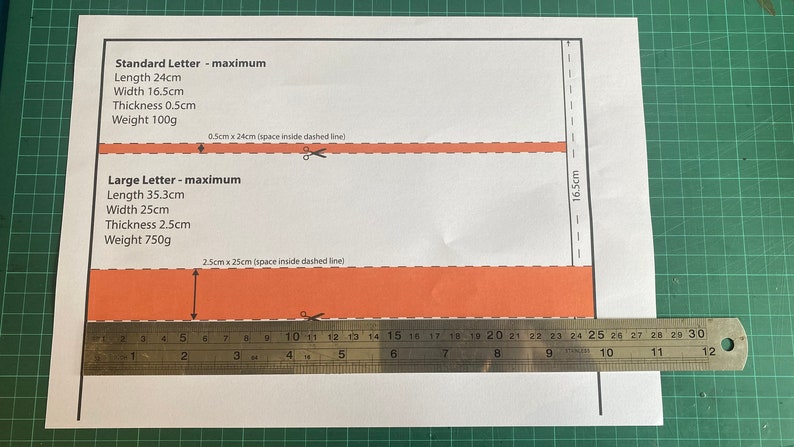 Letter Size Checker - Etsy