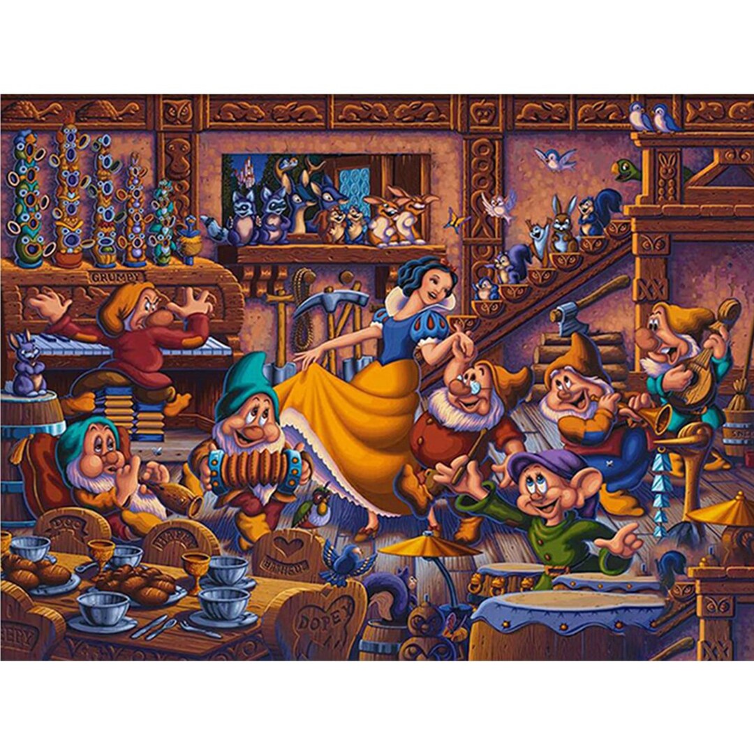 Snow White Diamond Painting Kit: Full Drill Mosaic Embroidery Art - Etsy