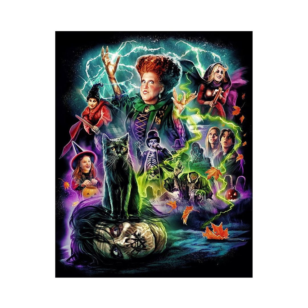 5D DIY Halloween Witch Round/square Drill Diamond Painting Mosaic ...