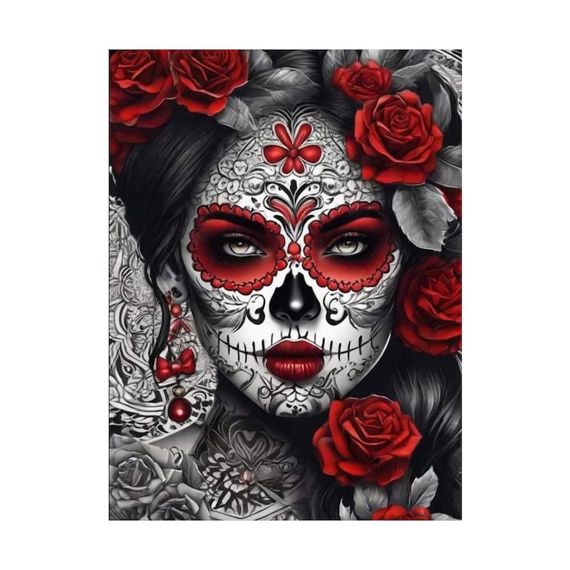Skull Diamond Art Kit - Etsy