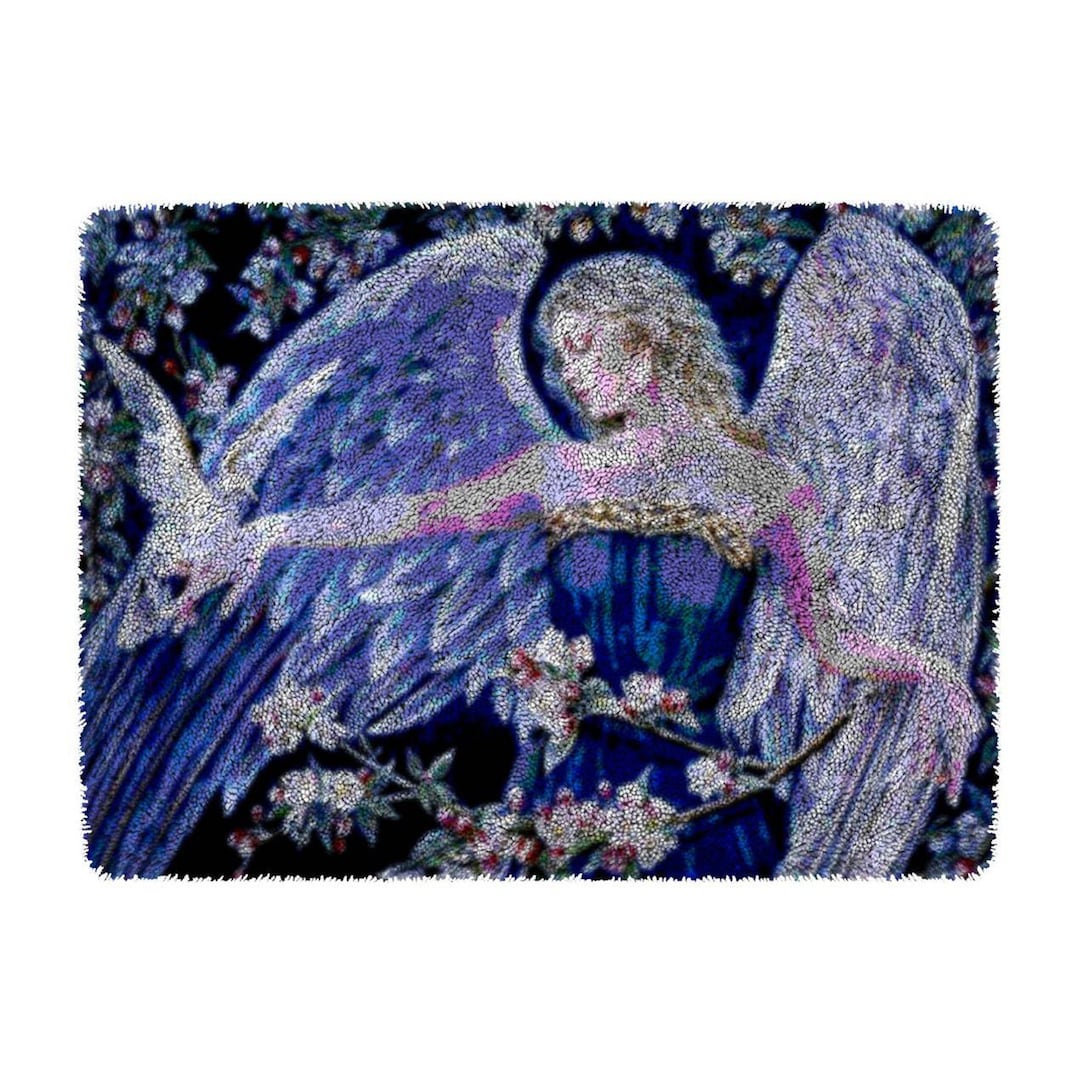 Angel Latch Hook Rug Kit: DIY Tapestry Needlework - Etsy