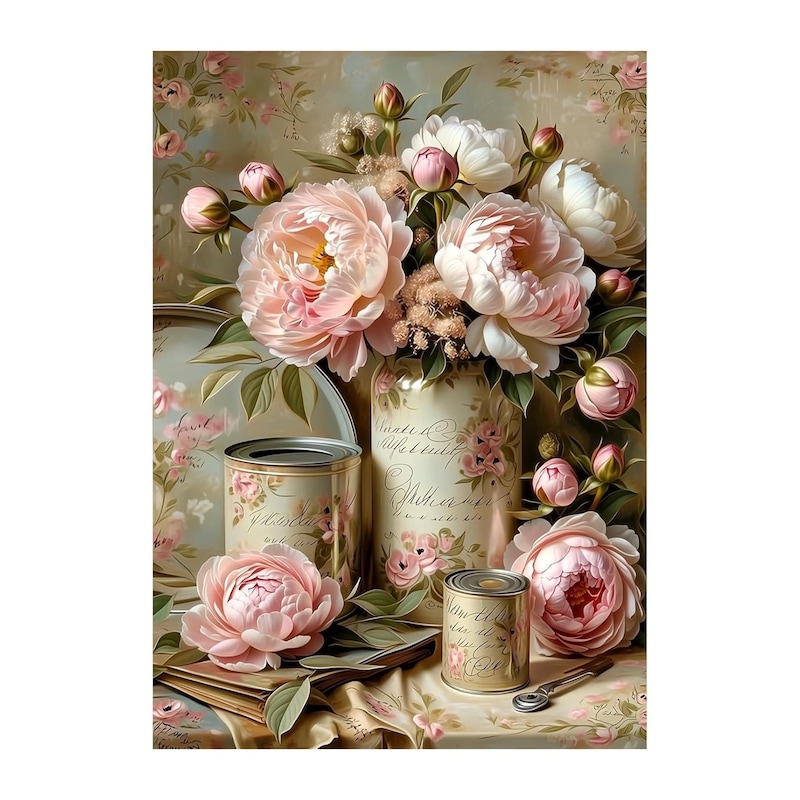 Peony Diamond Art Kit - Etsy