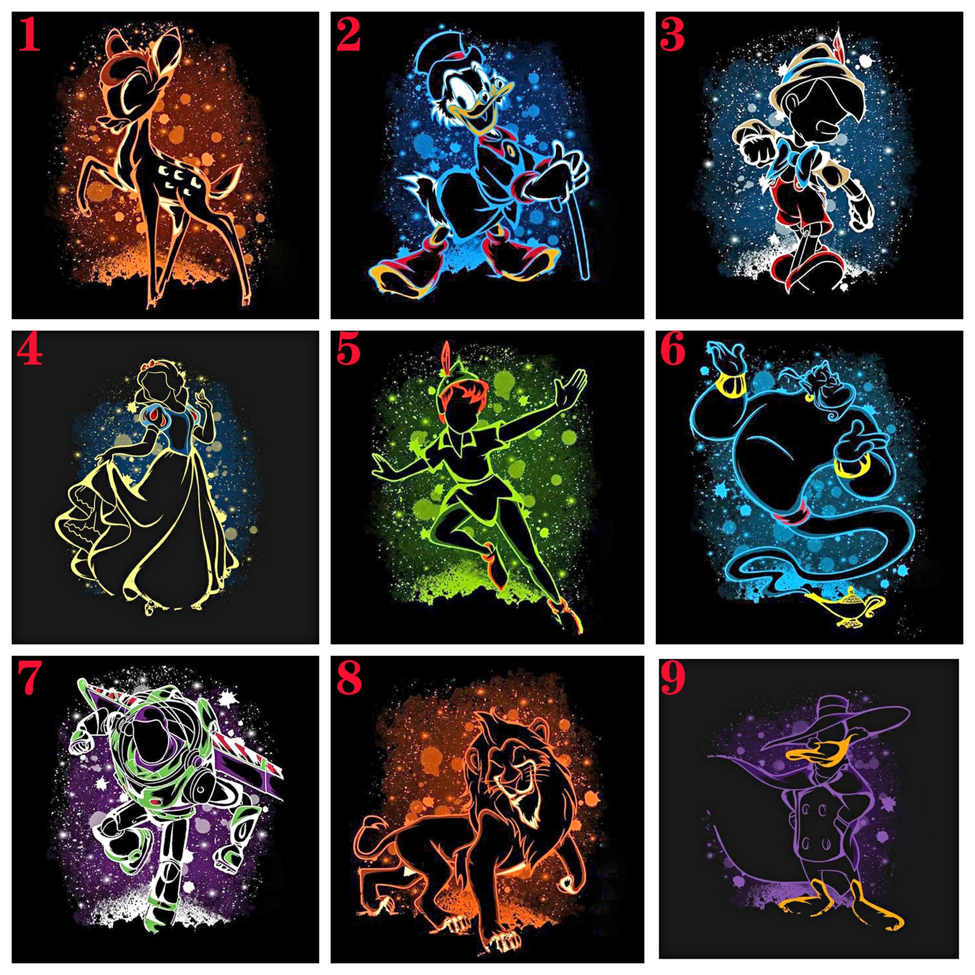 Cartoon Character Diamond Painting Full Diamond Mosaic Disney - Etsy