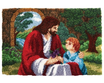 Latch Hook Kits Jesus - Etsy