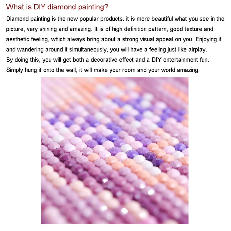 Birds and Flowers Diamond Art Kit: DIY Home Decor - Etsy