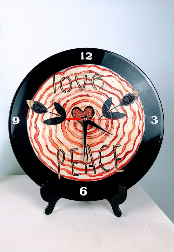 Love Peace CLOCK 12 30.48cm | Etsy