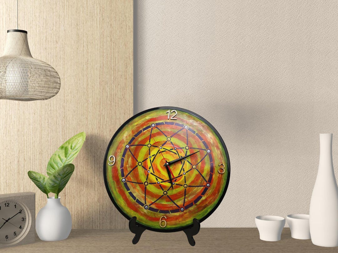 Handmade Cosmic Vinyl Record Wall Clock: Space Art Decor - Etsy