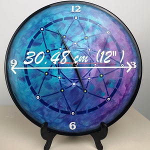 Reloj Cósmico Negro 12 30.48cm - Etsy España