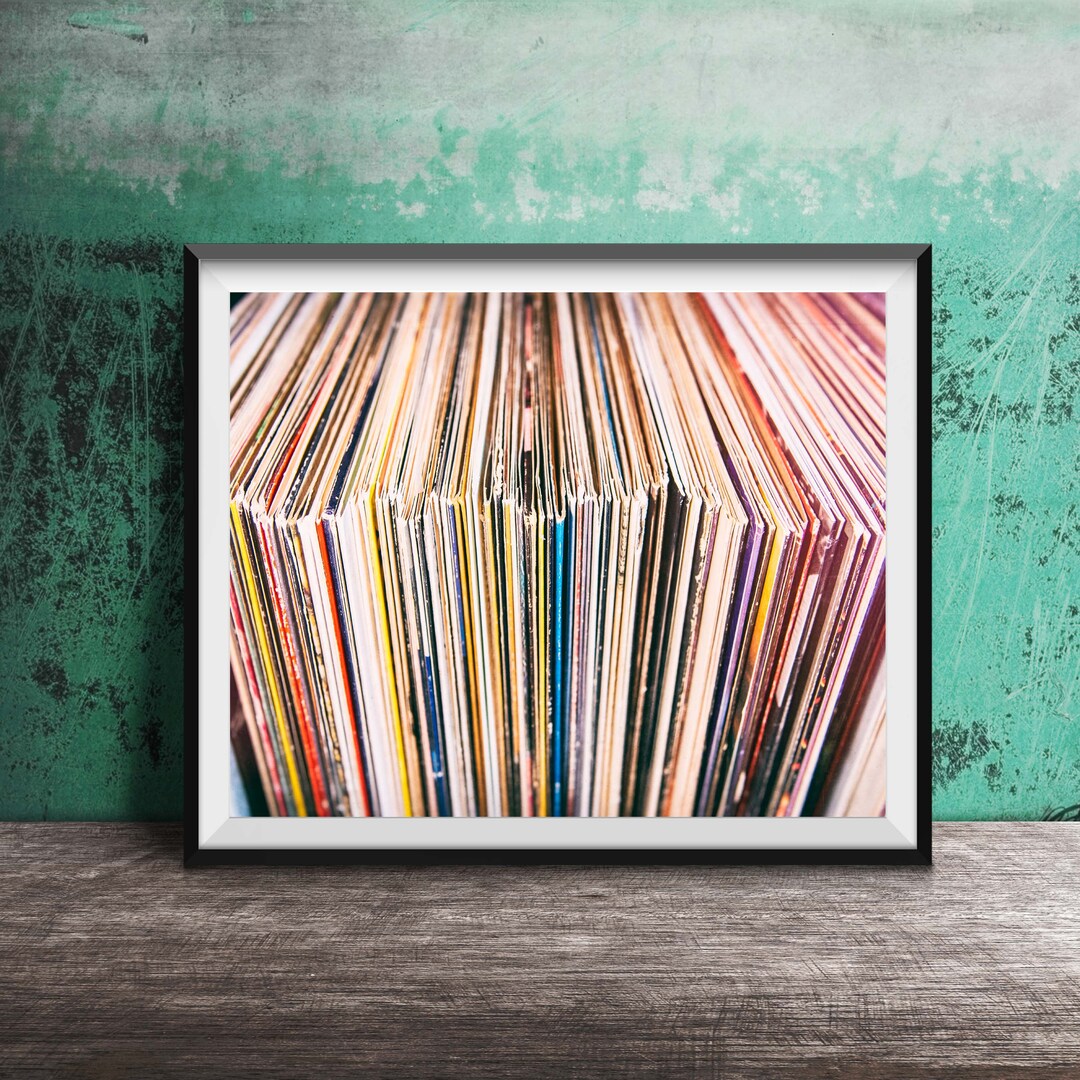 Record Album Collection Photography Print Original Unframed Wall Art ...