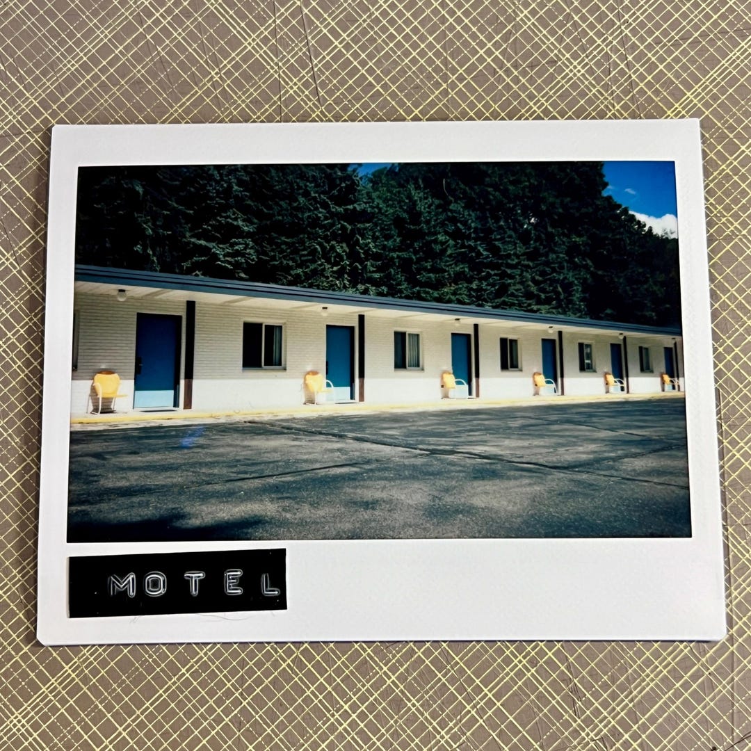 ROADSIDE MOTEL Limited Edition Original Instant Film Photo 1/1 Unframed ...