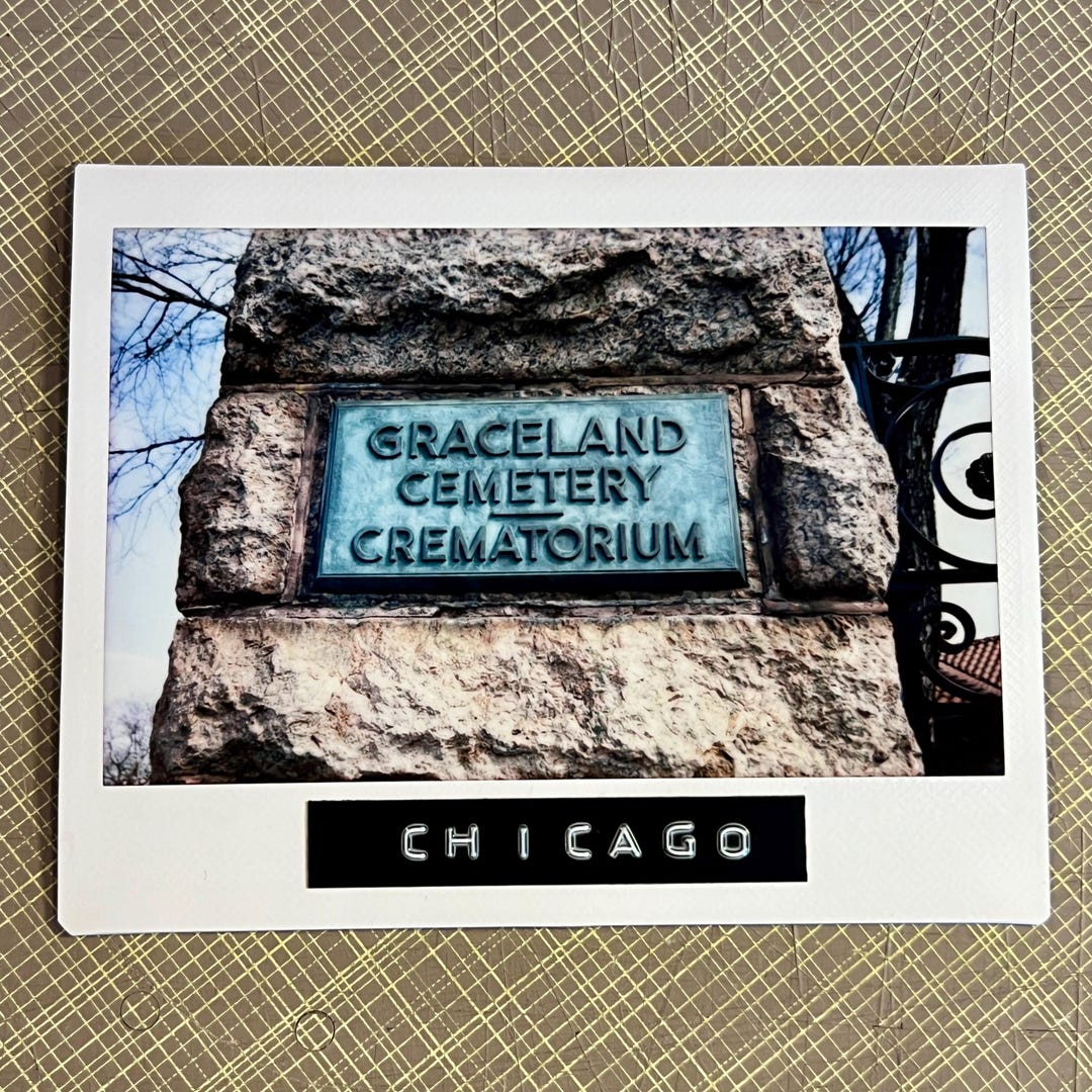 GRACELAND CEMETERY, Chicago - Limited Edition Original Instant Film ...