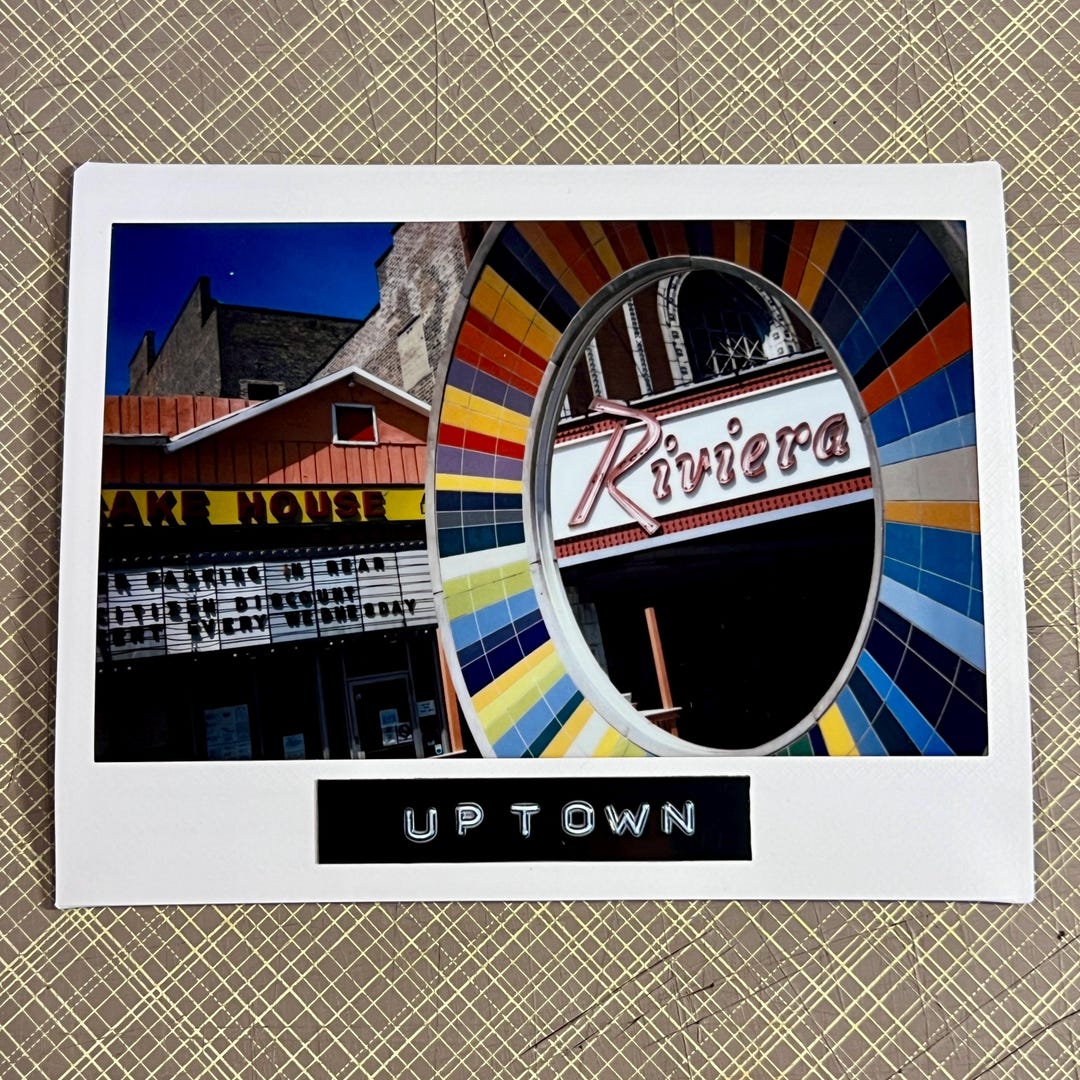 RIVIERA THEATRE, Chicago - Limited Edition Original Instant Film Photo ...