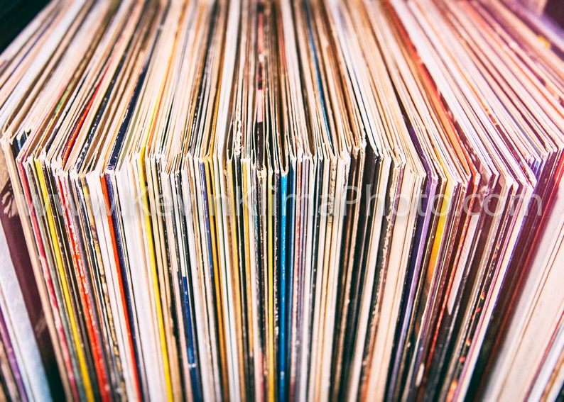 Record Album Collection Photography Print Original Unframed Wall Art ...