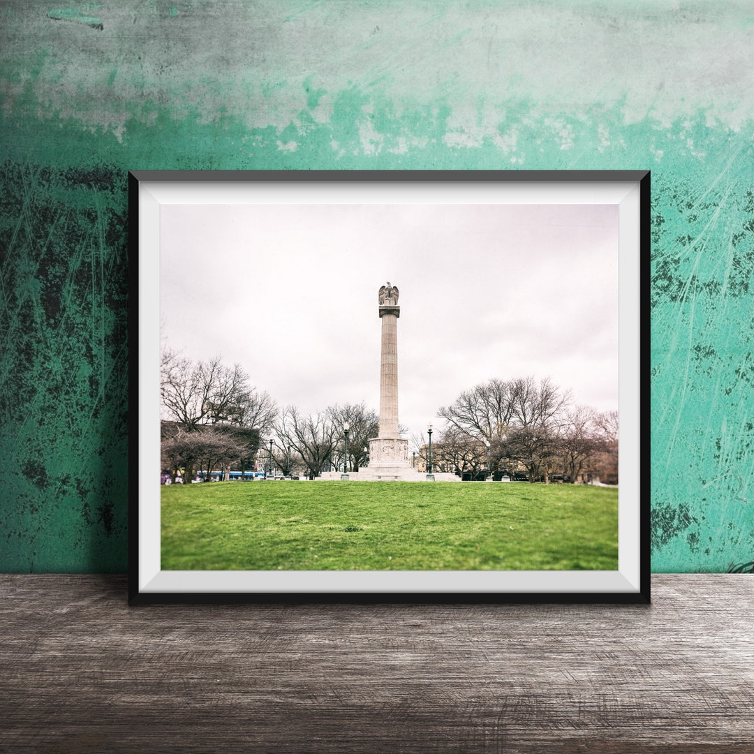LOGAN SQUARE MONUMENT, Chicago Photography Print Unframed Wall Art ...