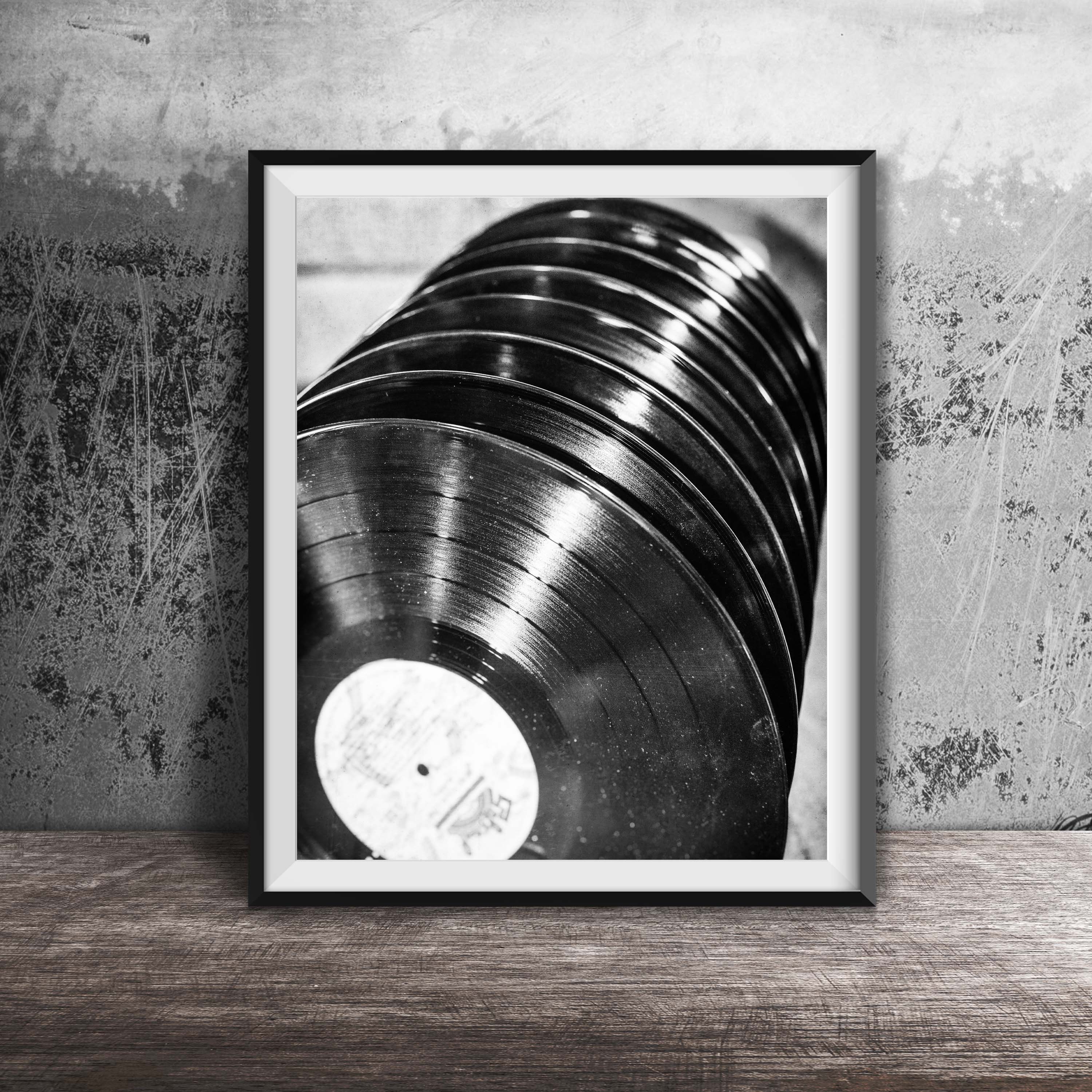 Record Album Collection Photography Print Original Unframed Wall Art ...