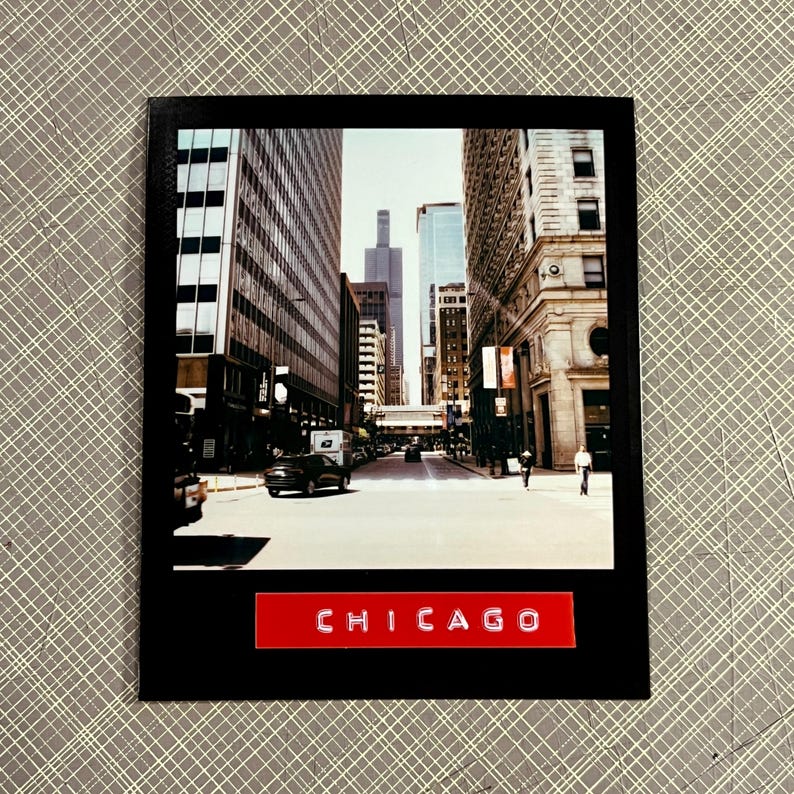 DOWNTOWN CHICAGO LOOP - Limited Edition Original Instant Film Photo #1/ ...