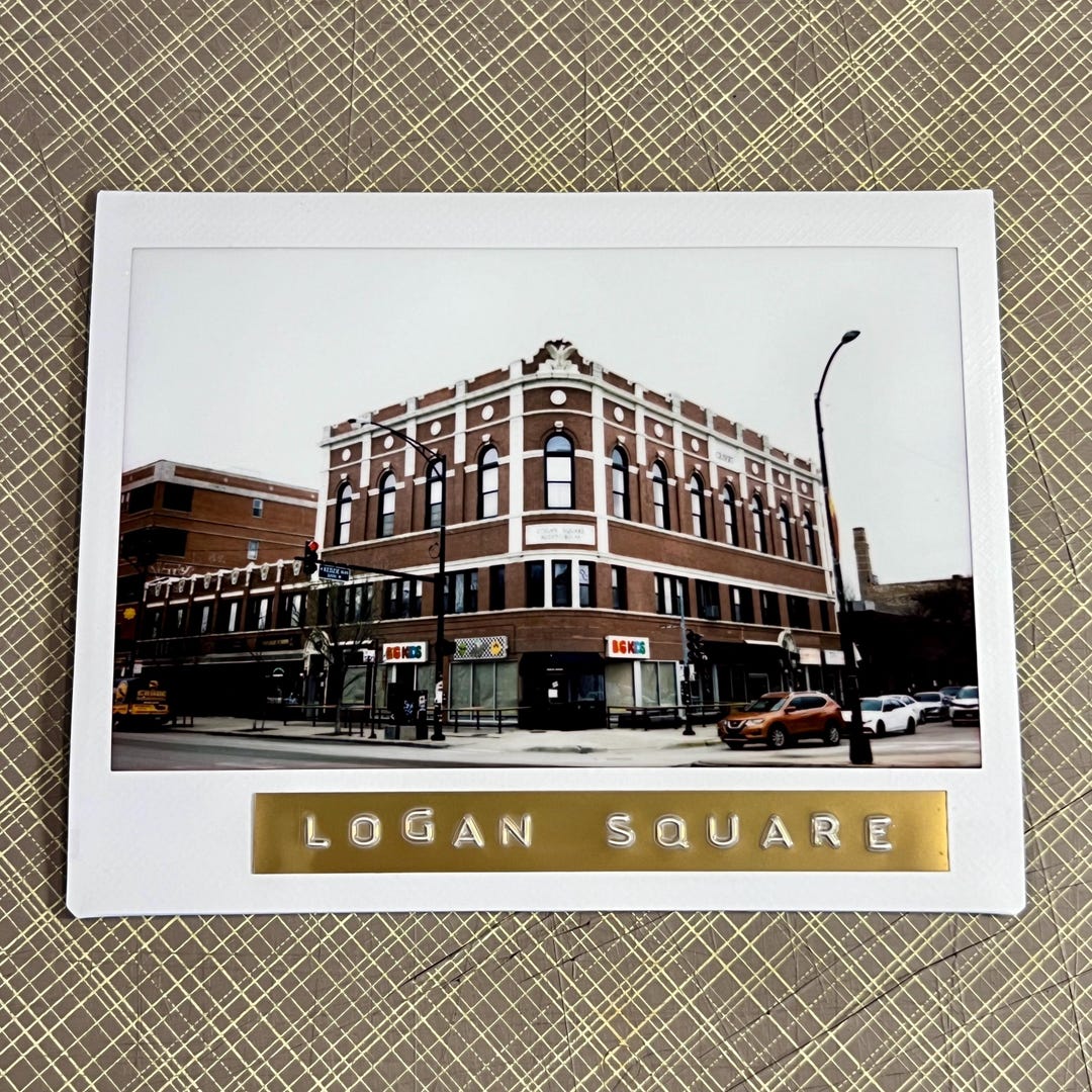 LOGAN SQUARE, CHICAGO - Limited Edition Original Instant Film Photo #1/ ...