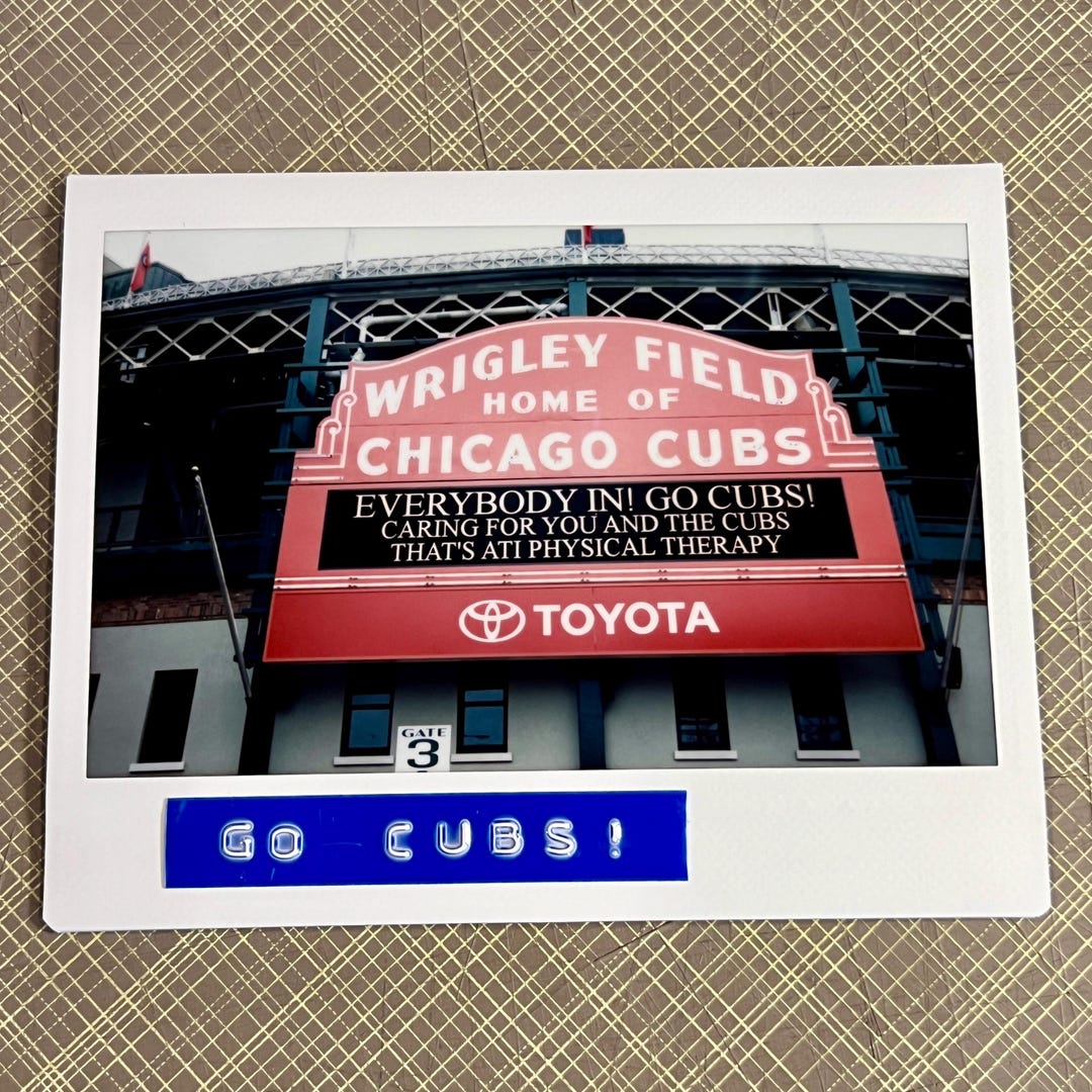 WRIGLEY FIELD, CHICAGO Limited Edition Original Instant Film Photo 1/1 ...