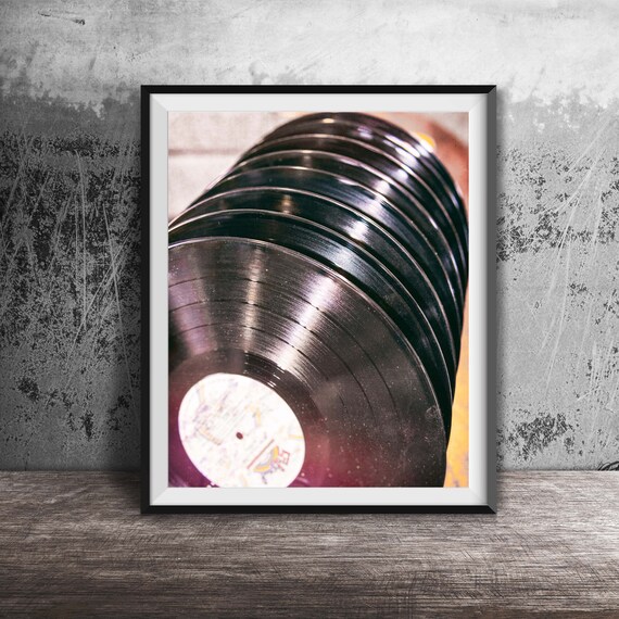 Record Album Collection Photography Print Original Unframed | Etsy